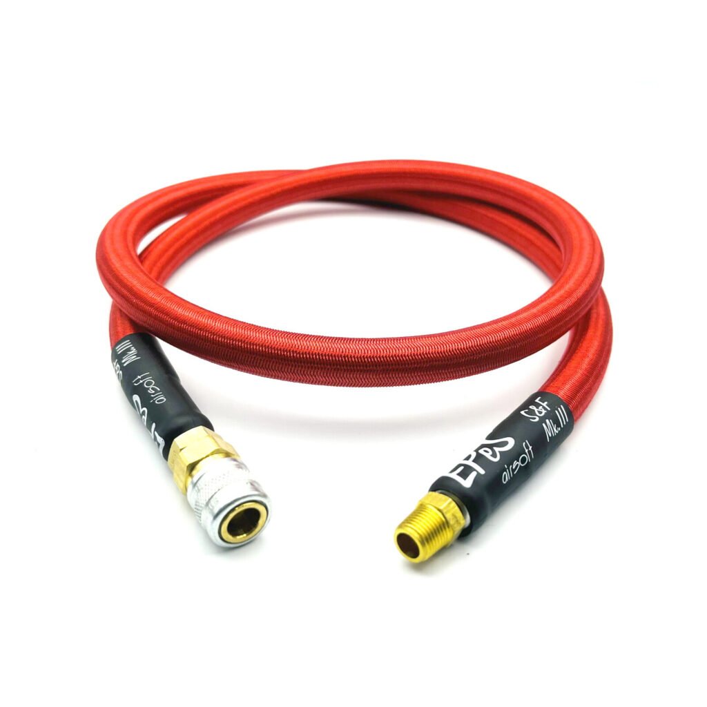 EPeS HPA S a F Braided Hose, 100 cm, QD Foster plus 1/8 NPT – Neon pink ...